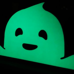Glow in the Dark Peeping Peeking Ghost Cute Funny Car Window Bumper ...