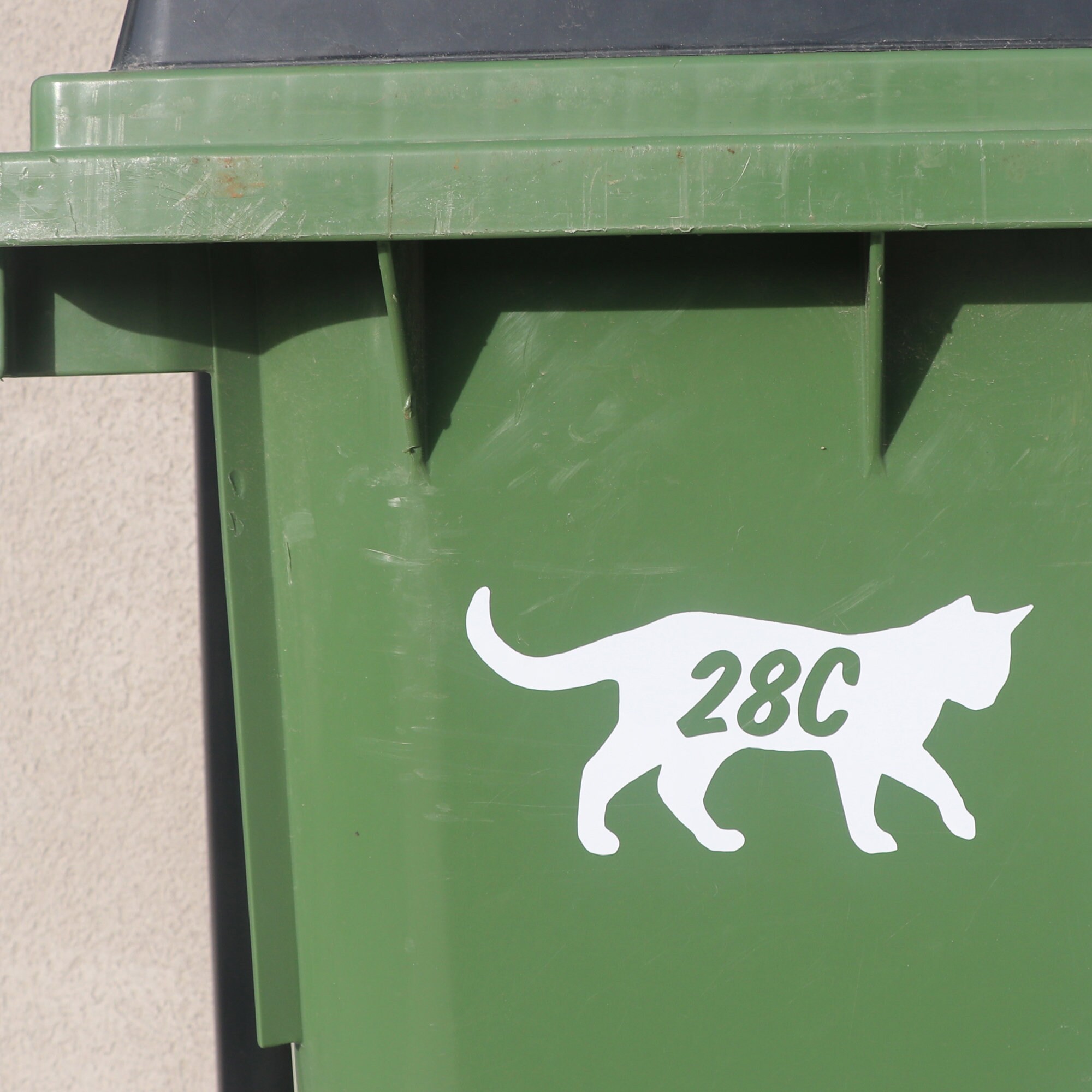 Walking Cat Wheelie Bin Sticker Gloss - Etsy