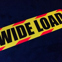 Do Not Bump Tri-axle Dump Truck / Trailers Side WHITE Safety Dept. 3.0 ...