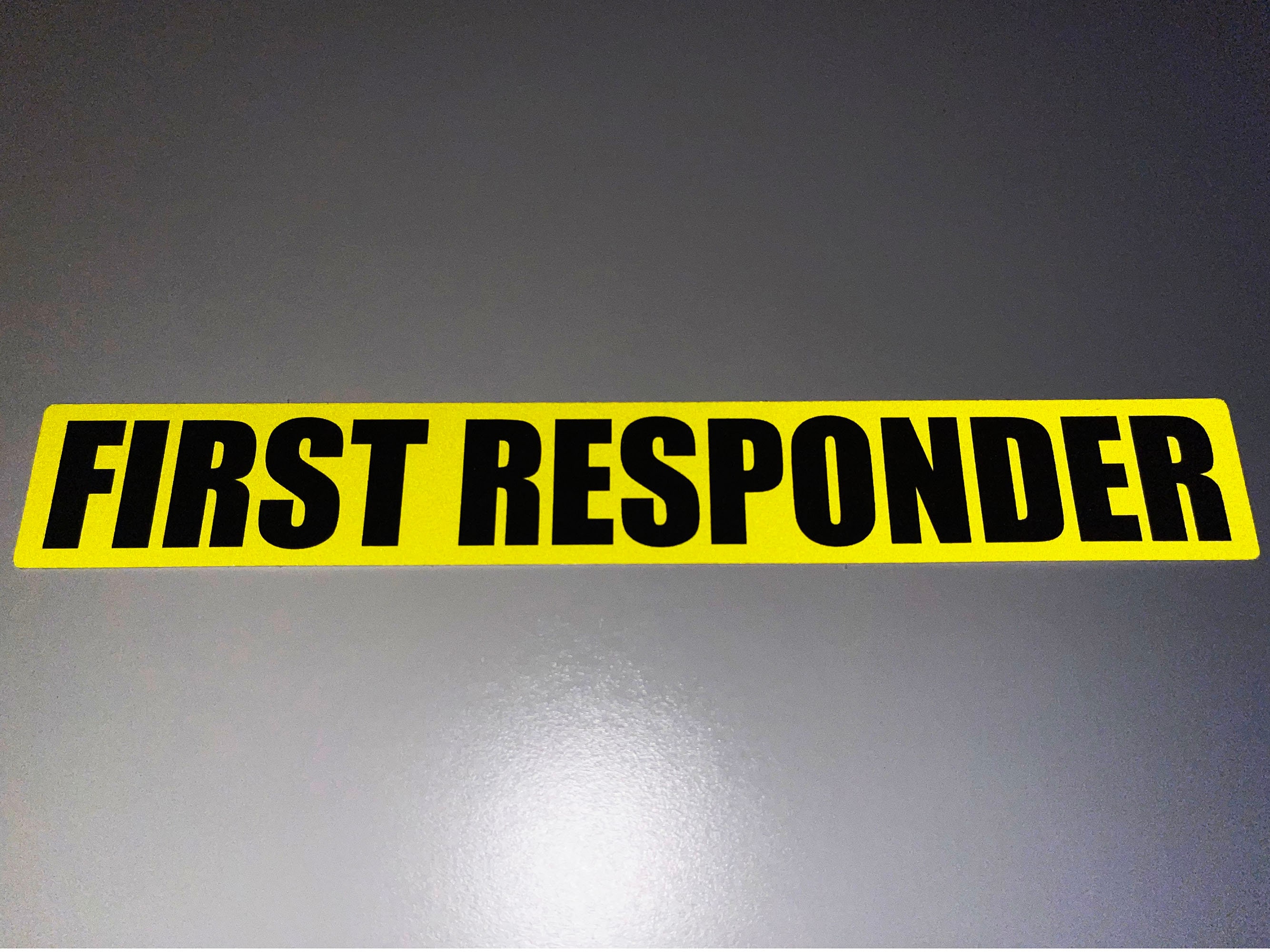 Reflective 30cm FIRST RESPONDER SOLO Ambulance Medical Medic Paramedic ...