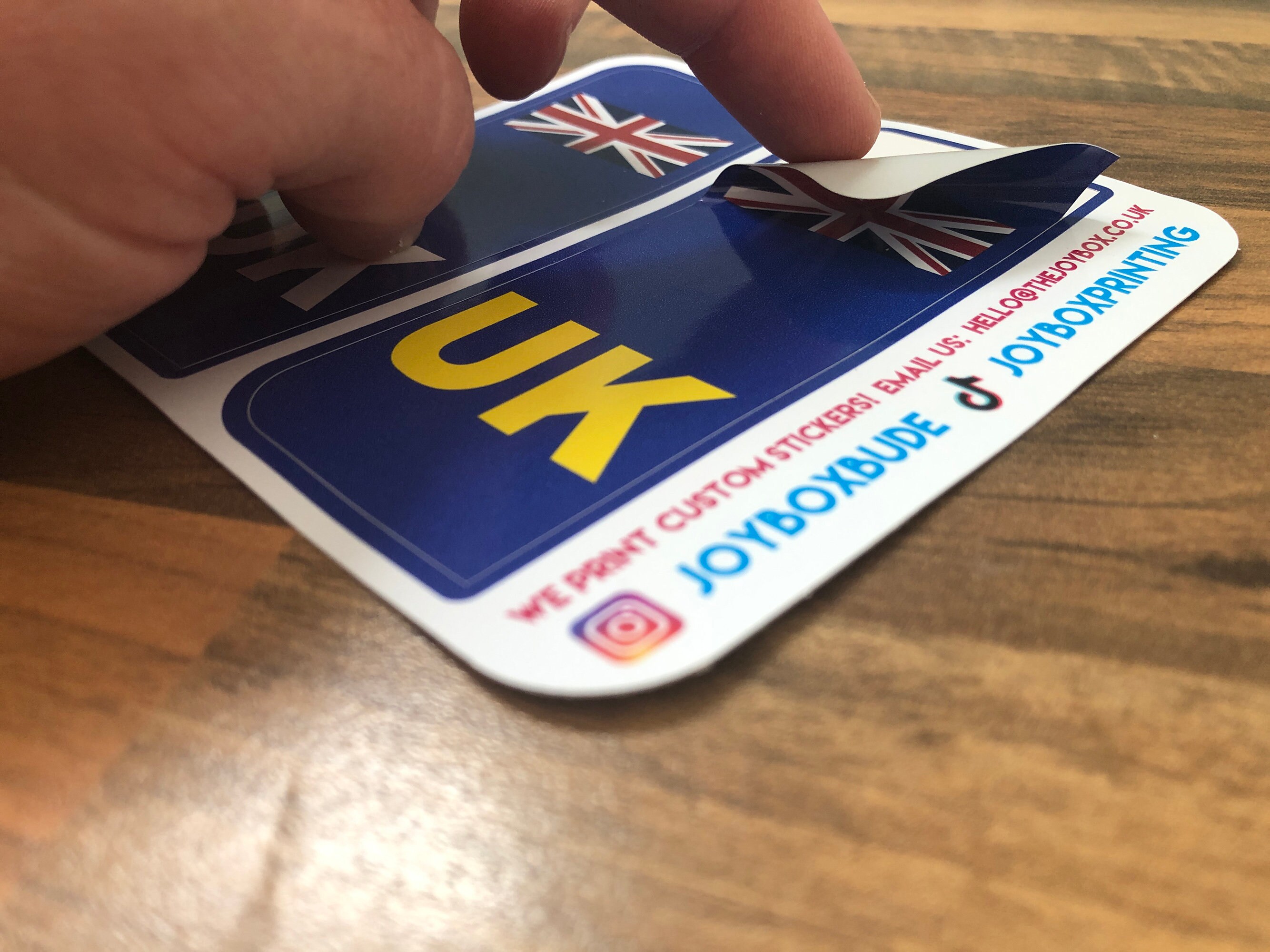 Pack of 2 UK Number Plate Badge Travel Stickers DVLA - Etsy UK