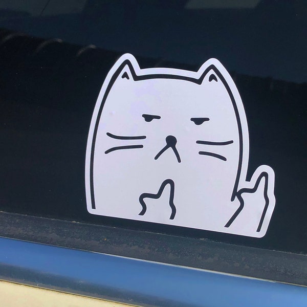 Middle Finger Decal - Etsy