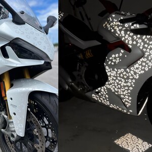 Oreflective Leopard Print Motorcycle Helmet Stickers Kit - Orange - Etsy