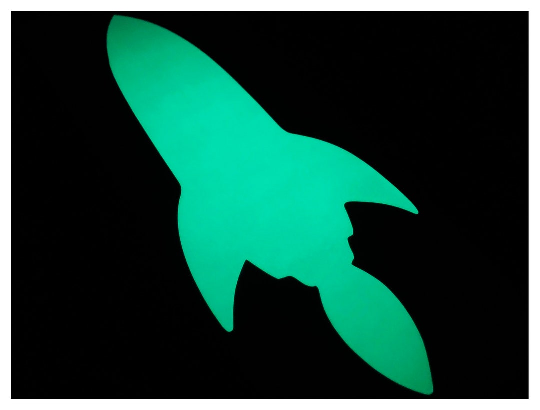 Rocket extra Large Glow in the Dark Stickers Peel and Stick Decals - Etsy