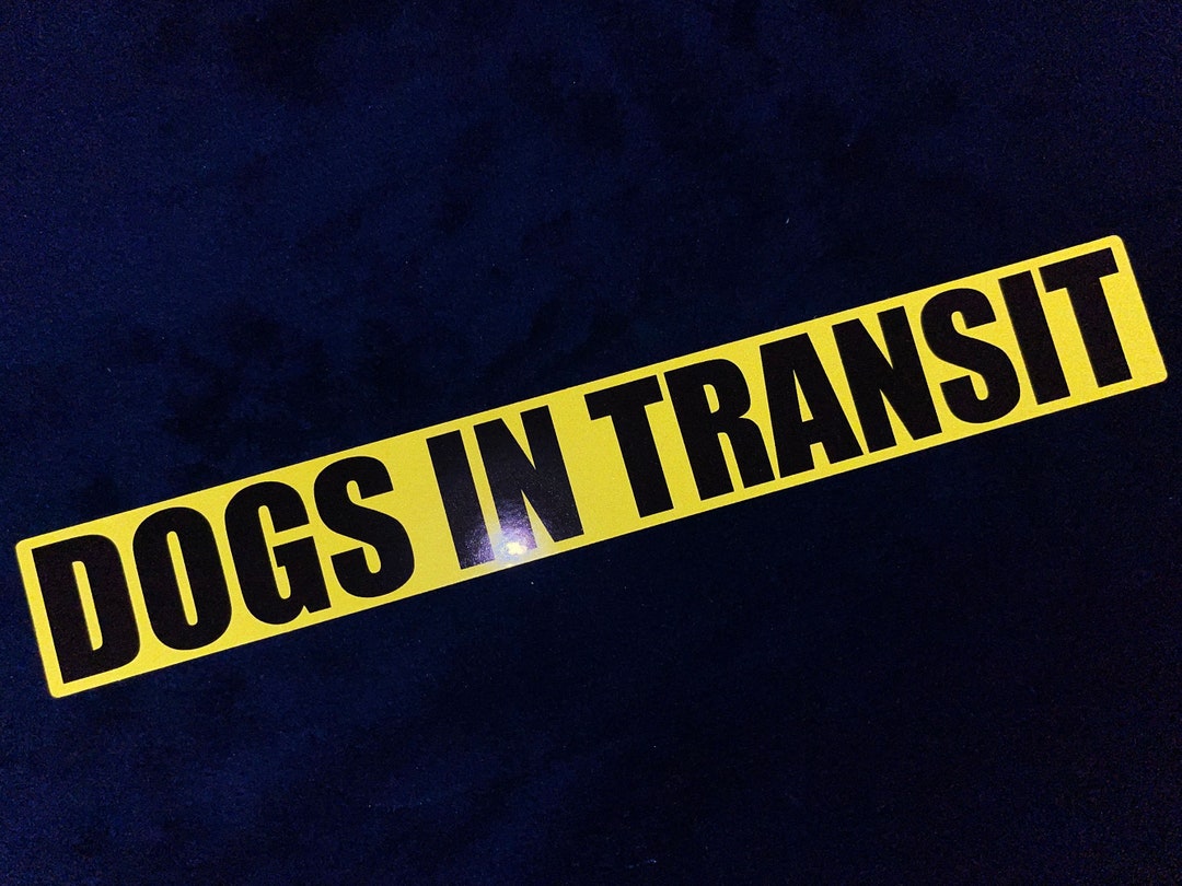 Reflective 30cm DOGS in TRANSIT SOLO Security Dog Handler K9 Patrol Van ...