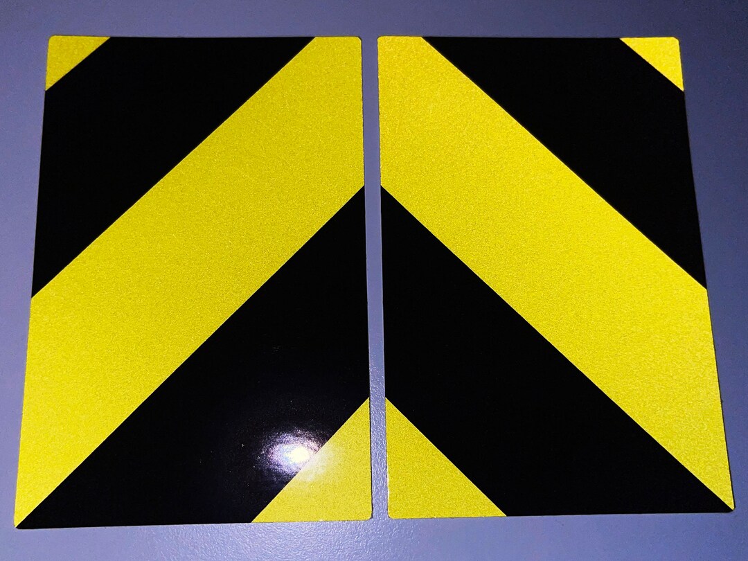 Reflective Chevron Sheets Car Truck Van Trailer Stickers - Yellow ...
