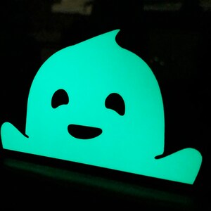 Glow in the Dark Peeping Peeking Ghost Cute Funny Car Window Bumper ...