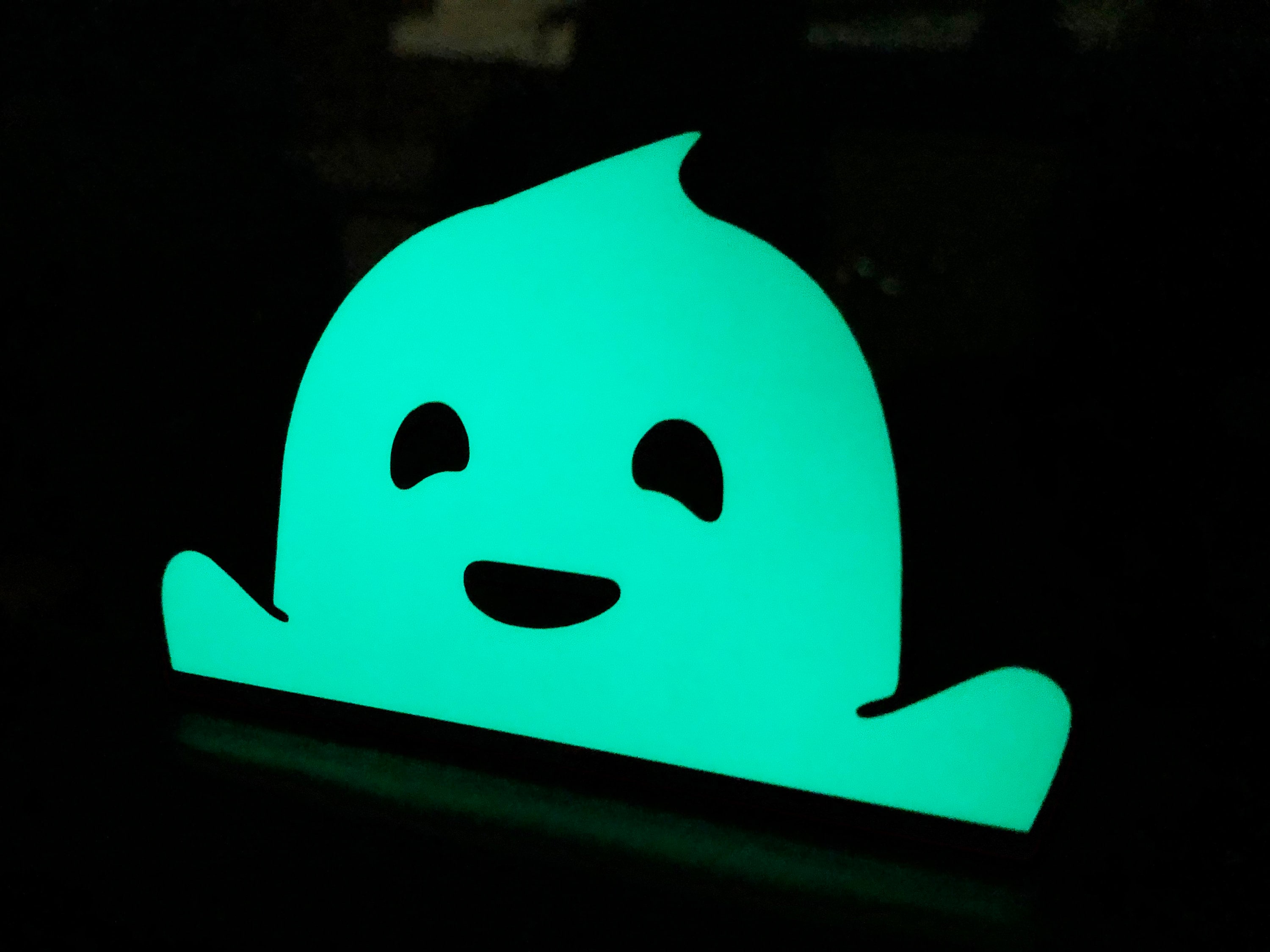 Glow in the Dark Peeping Peeking Ghost Cute Funny Car Window Bumper ...