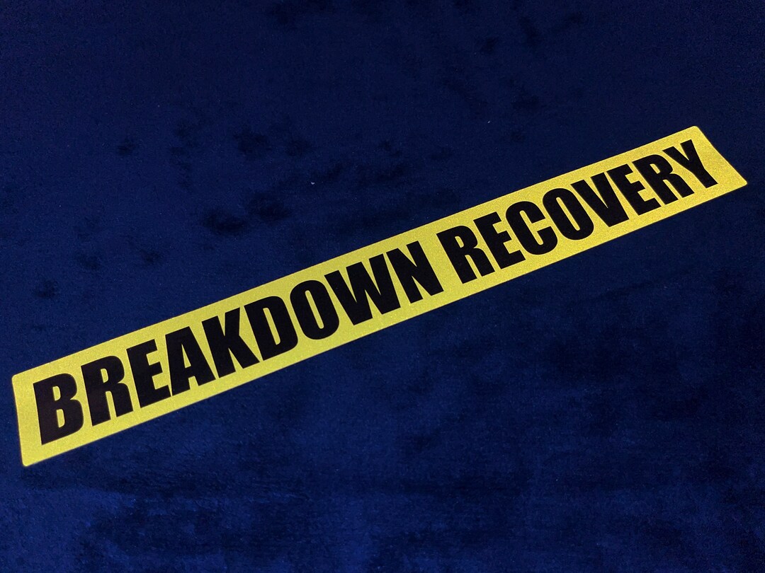 Reflective 30cm BREAKDOWN RECOVERY SOLO Patrol Van Truck Car Trailer ...