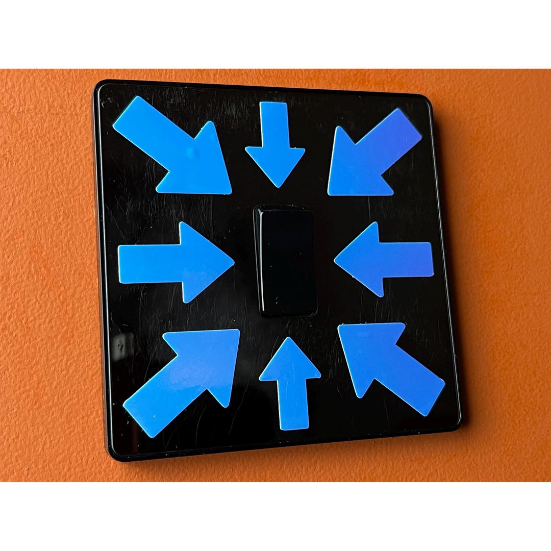 Arrow OPAL Glow in the Dark Light Switch Surround Sticker - Peel and ...