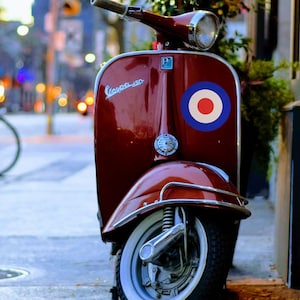 Reflective Mod Target Roundel Scooter Moped Sticker Accessory - Etsy