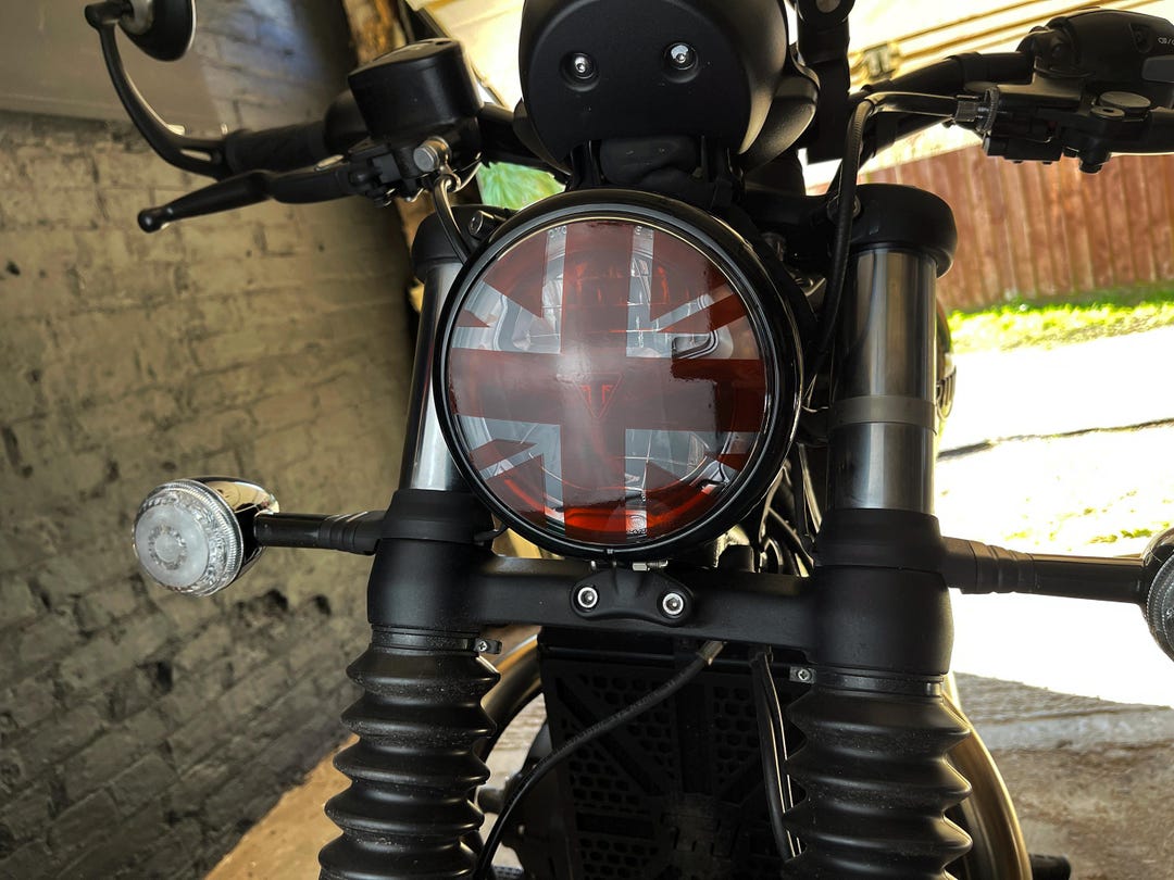 Union Jack Headlight Sticker Decal Accessory for Triumph Bobber ...