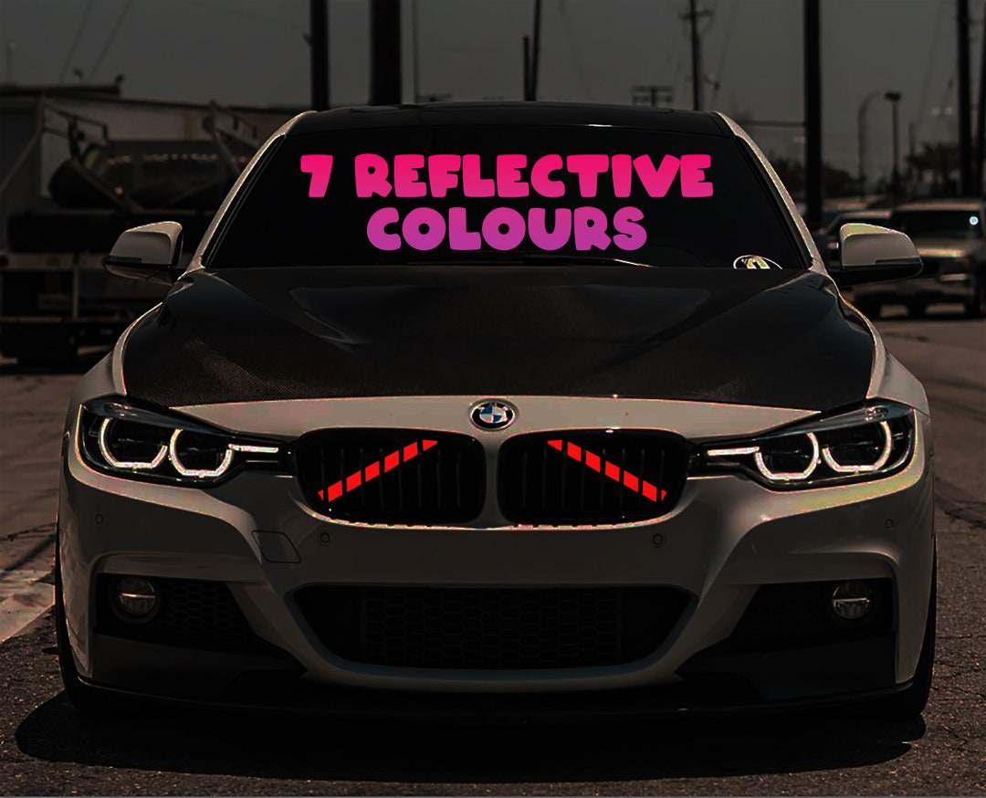 Reflective V Bar Brace Adhesive Vinyl Stickers Covers Accessory for BMW ...
