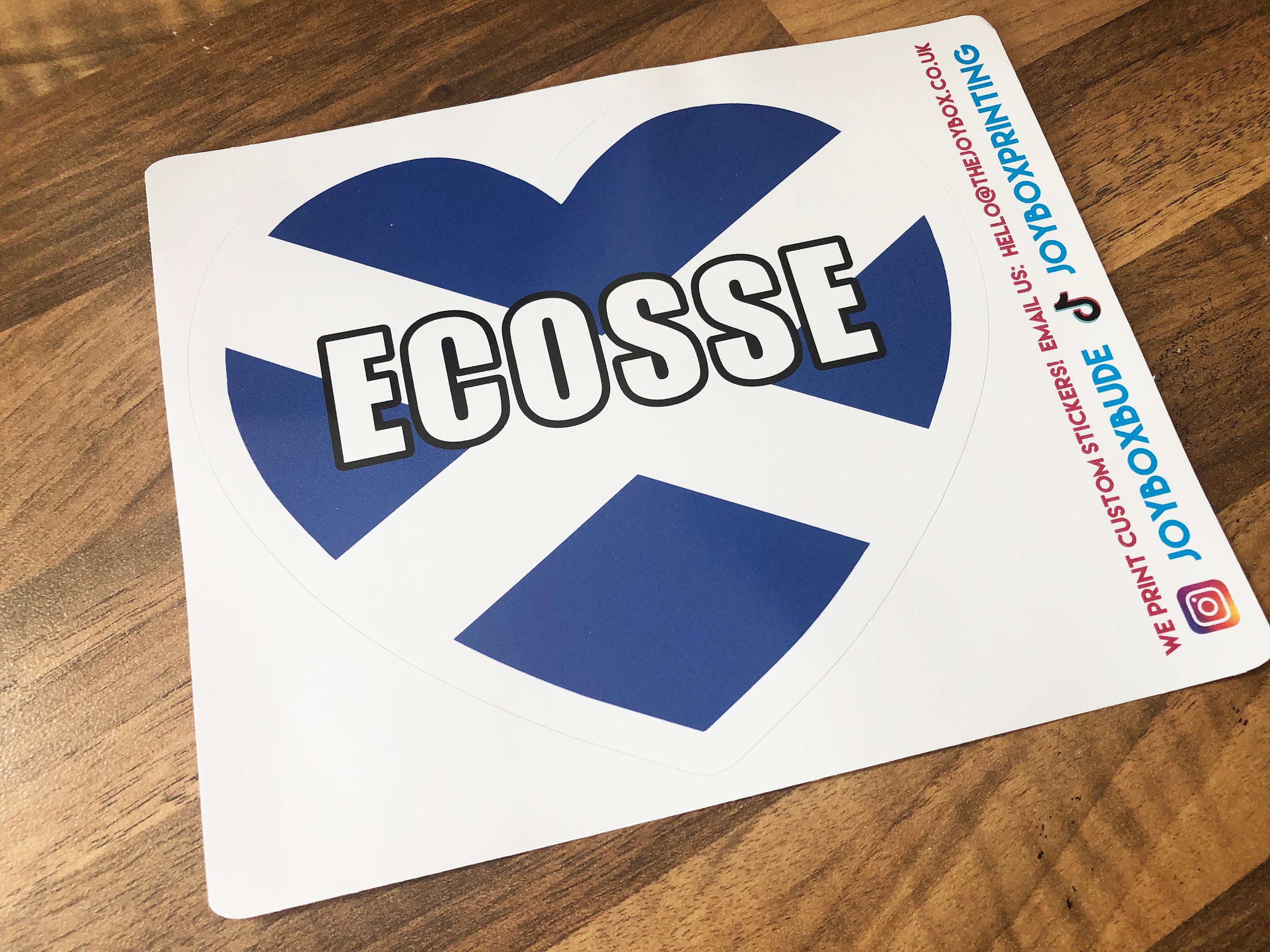 Ecosse St Andrews Flag Saltire Heart Car Sticker Decal for Car Truck ...