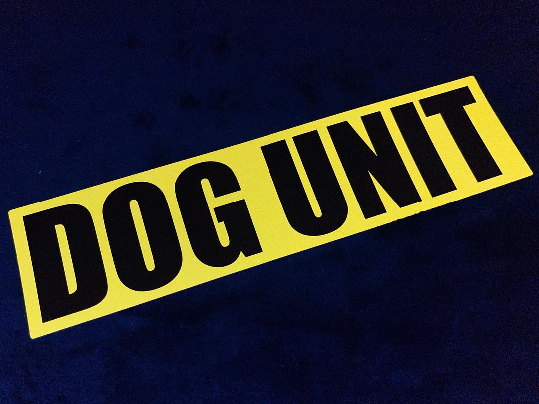 Reflective 30cm DOG UNIT SOLO Security Dog Handler K9 Patrol Van Truck ...