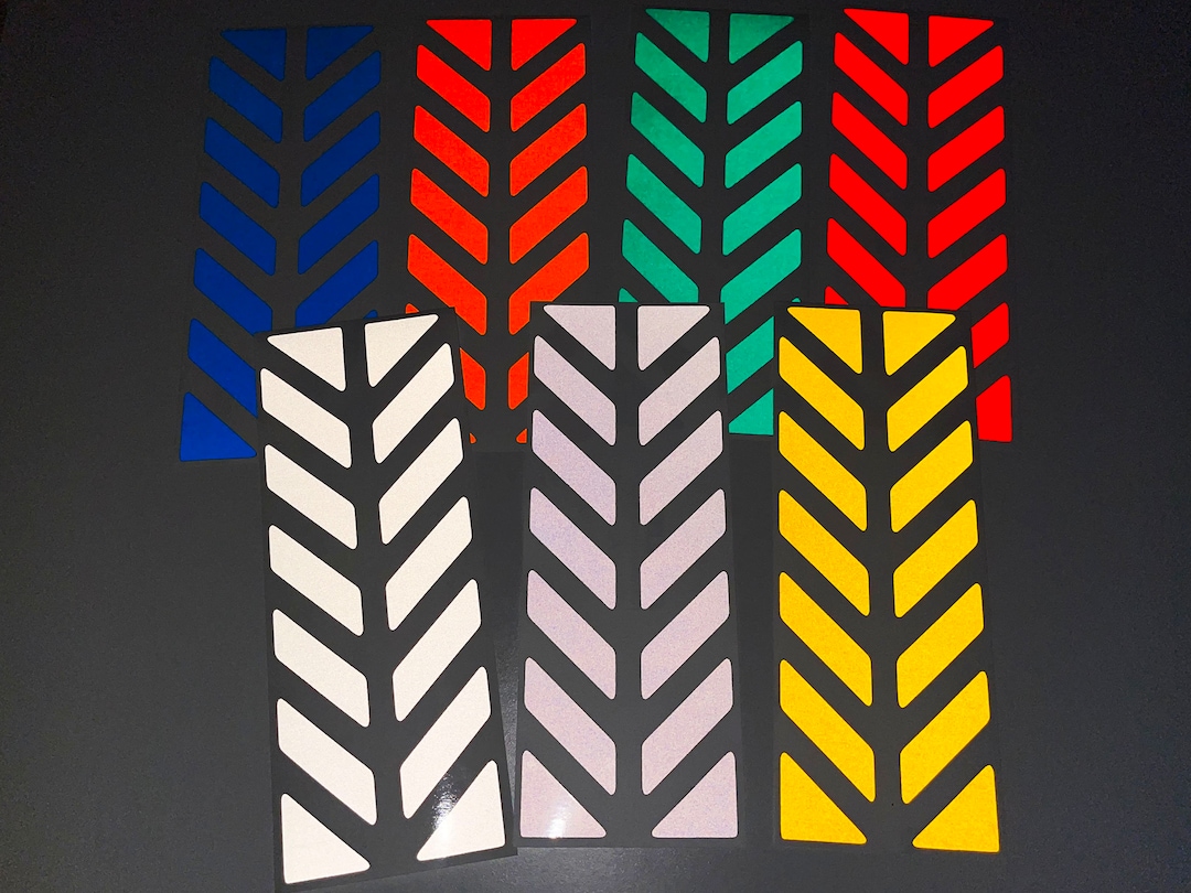 Veloviz Reflective Chevron Universal MOTORCYCLE PANNIER Stickers - Etsy
