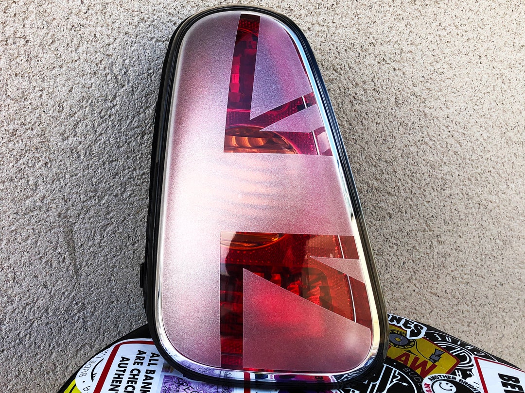 Etch Union Jack Rear Tail Light Cooper Accessory Stickers Decals for ...