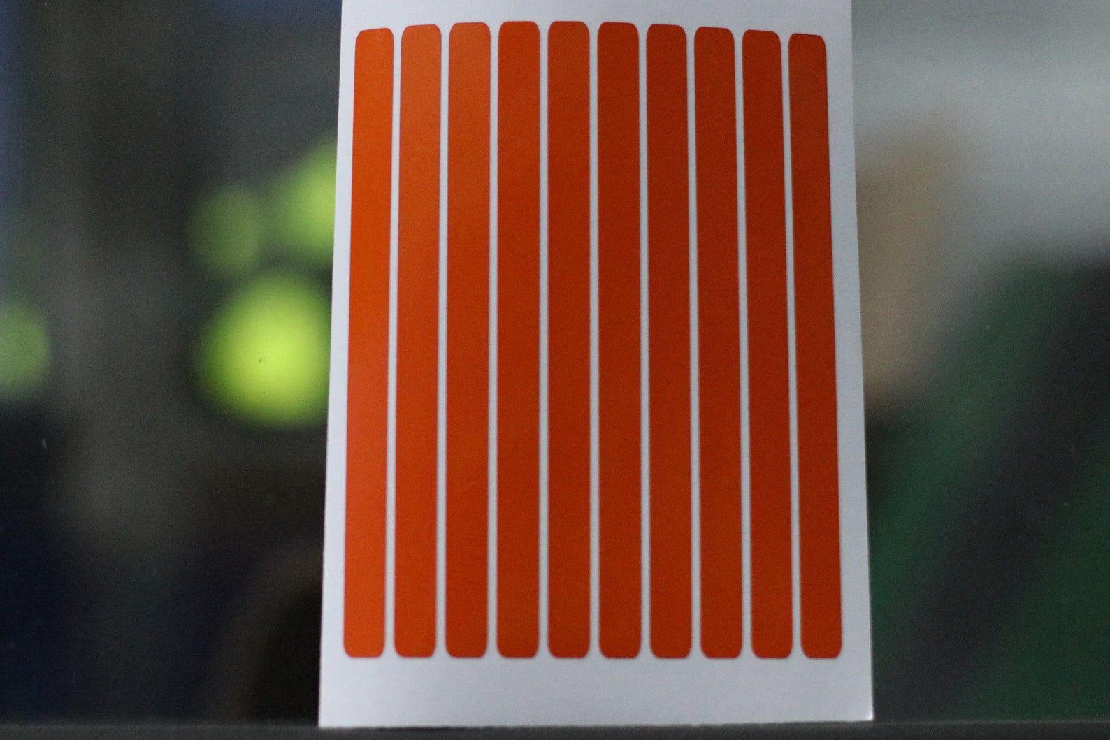 ORANGE Reflective Strip x10 Die-cut Vinyl Stickers Decals - Etsy