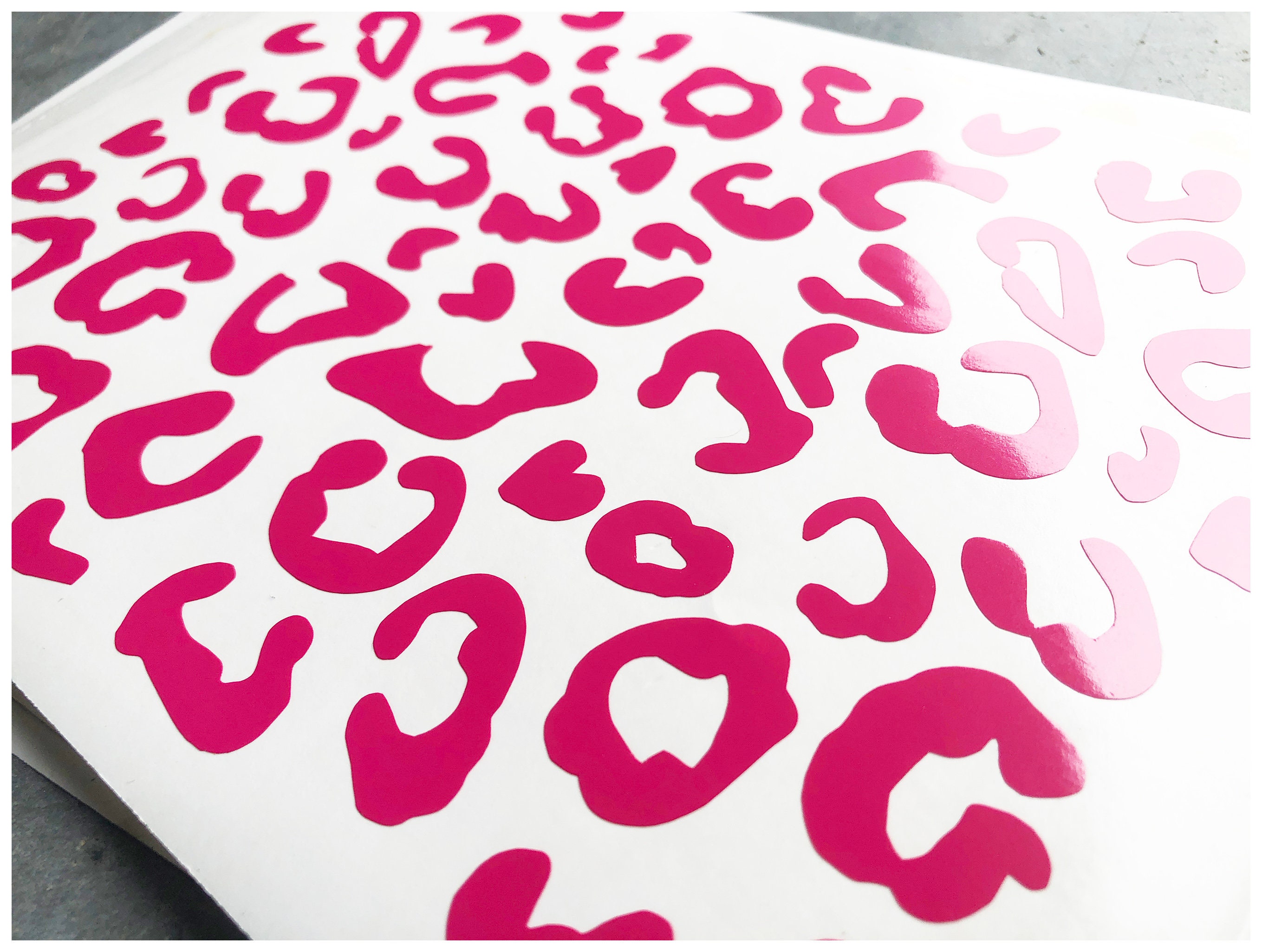 Leopard Print Gloss Premium Vinyl Stickers A4 / A5 Sheet - Etsy