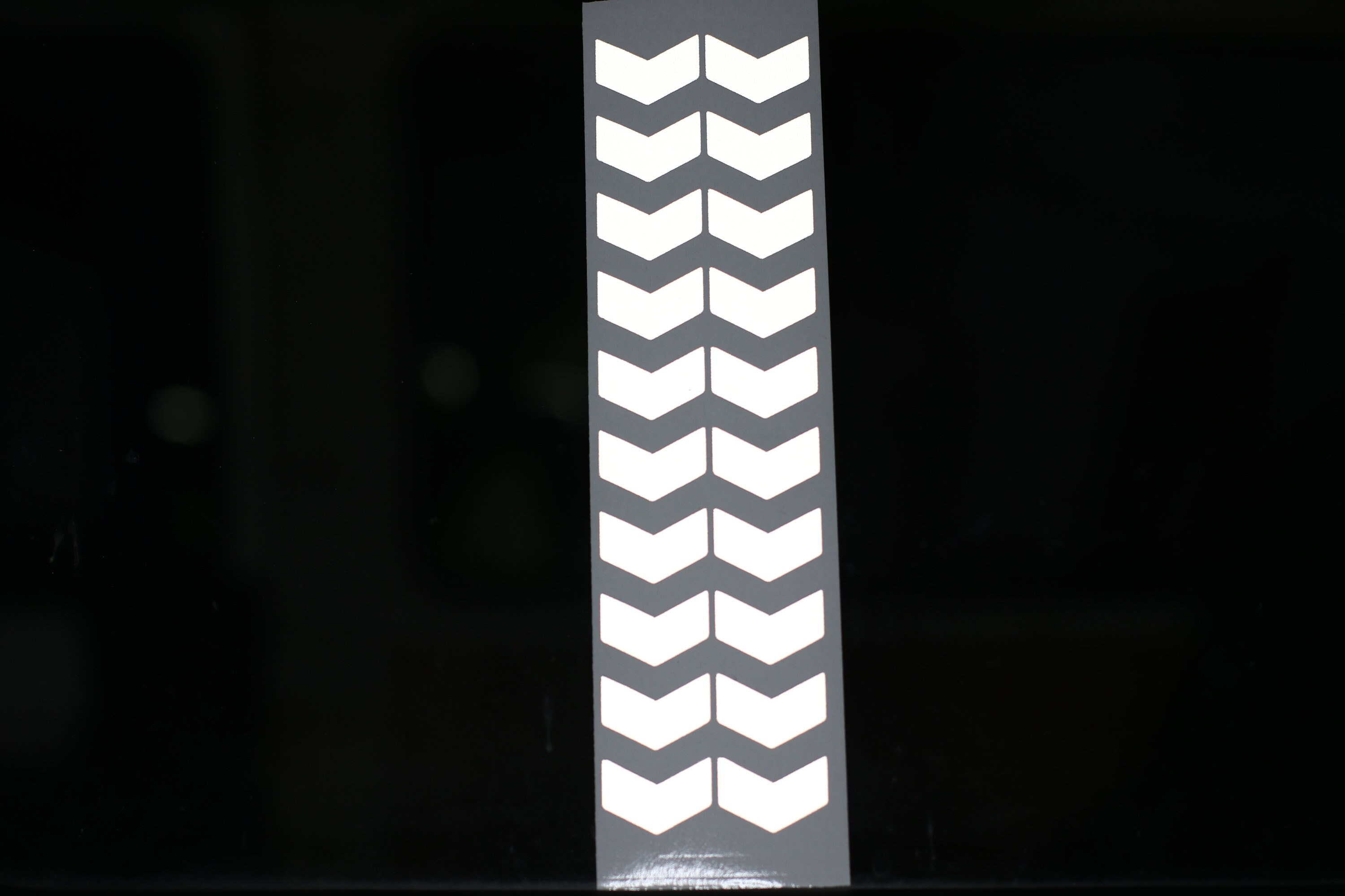 SILVER Reflective 1 Inch Chevrons (x20) Die-cut Vinyl Stickers Decals ...