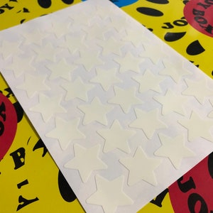 Glow in the Dark STARS (small) Stickers Peel and Stick Decals - Etsy
