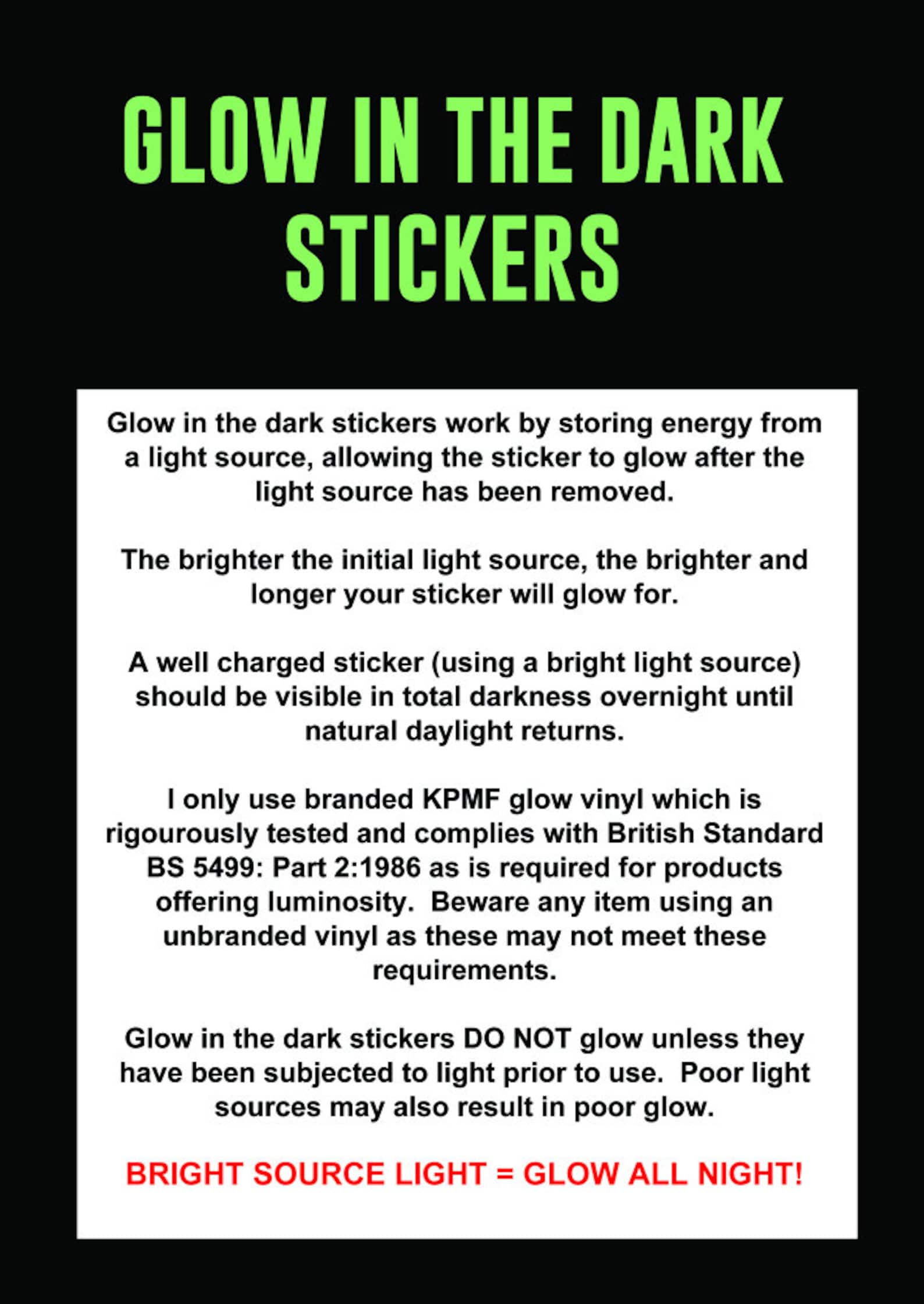 Rocket extra Large Glow in the Dark Stickers Peel and Stick - Etsy
