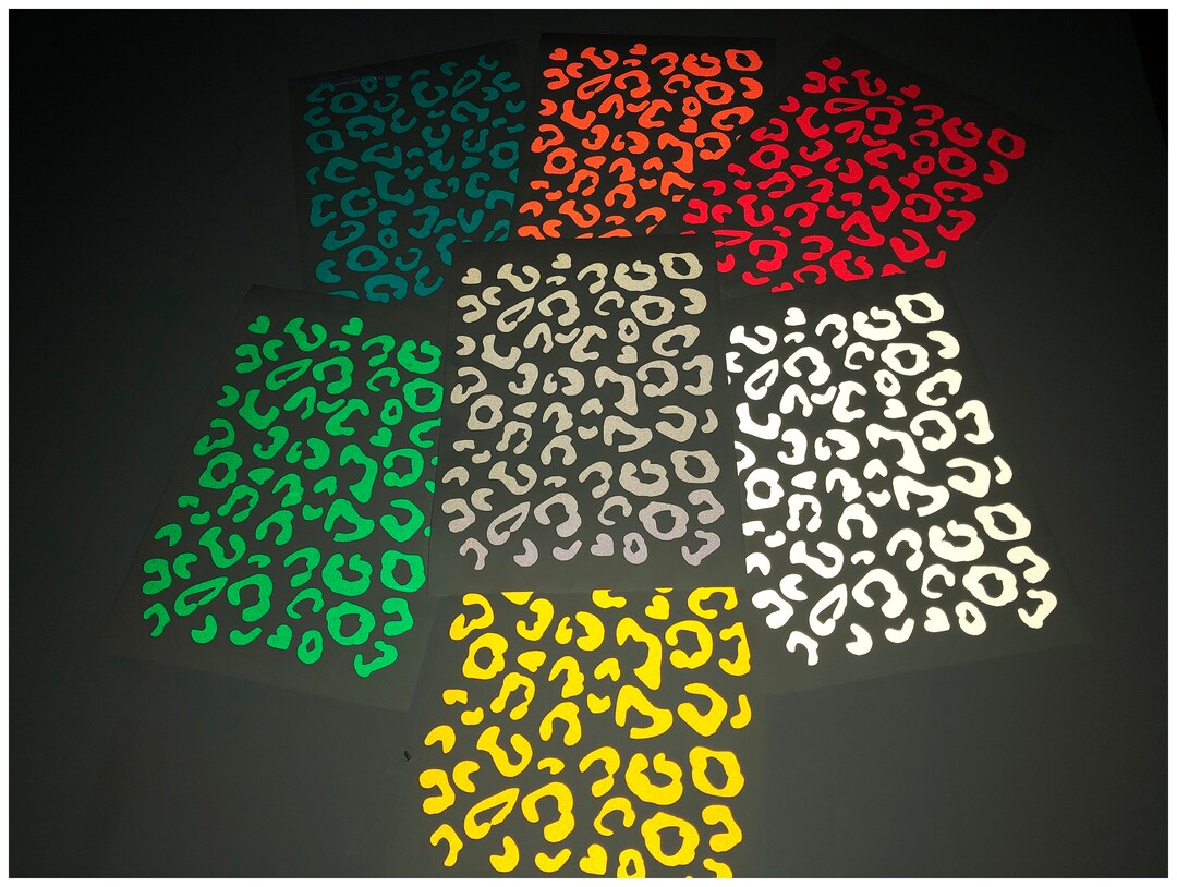 Veloviz Reflective Leopard Print A5 Sheet Die-cut Vinyl Cargo Bike ...
