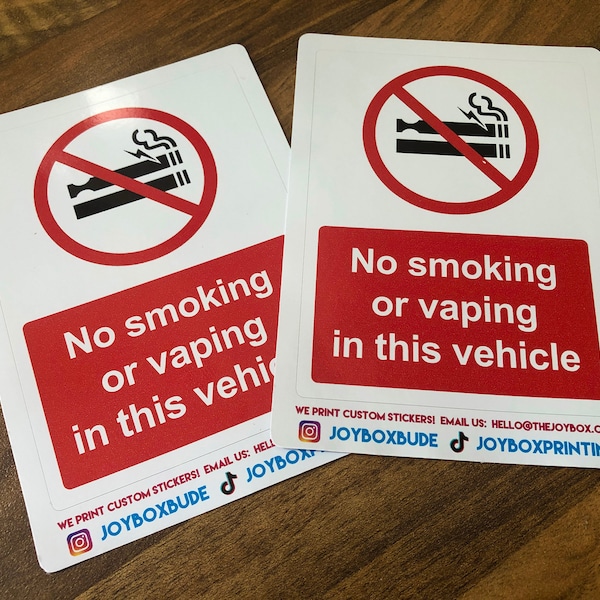 No Smoking Sign - Etsy