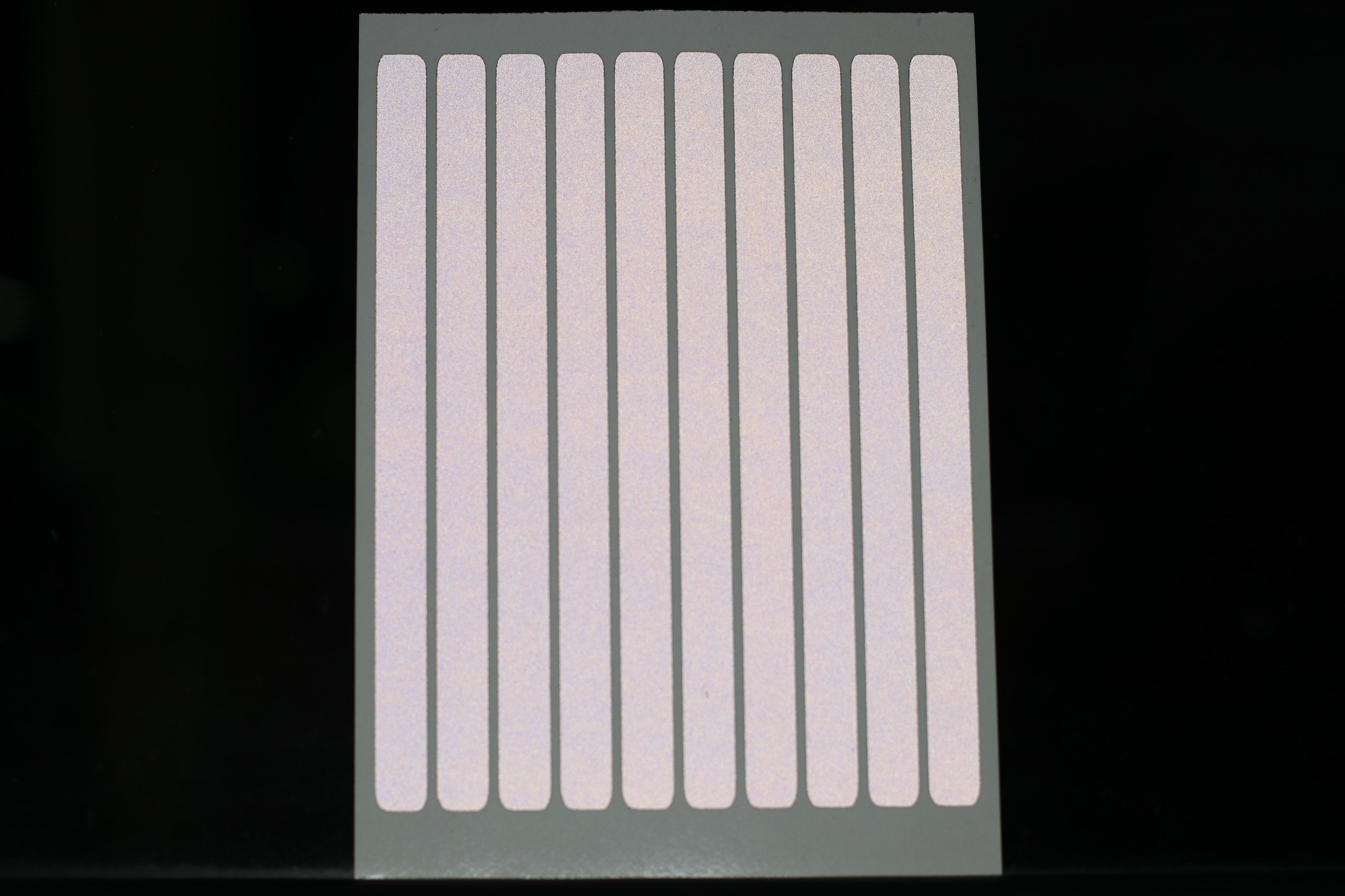 BLACK Reflective Strip x10 Die-cut Vinyl Stickers Decals - Etsy