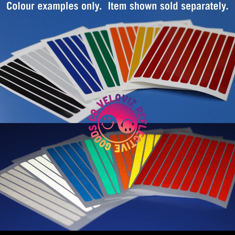 Veloviz Reflective BLOB Wheel Rim Strip Die-cut Vinyl Cargo Bike ...