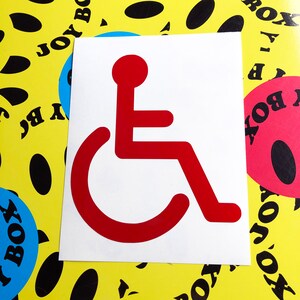 Reflective Disabled Driver Die-cut Vinyl Stickers Decals for Blue Badge ...