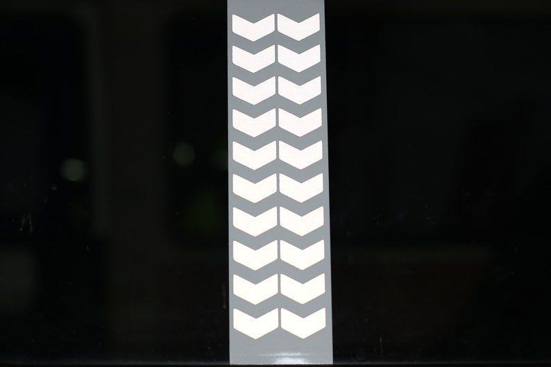 BLACK Reflective 1 Inch Chevrons x20 Die-cut Vinyl Stickers - Etsy