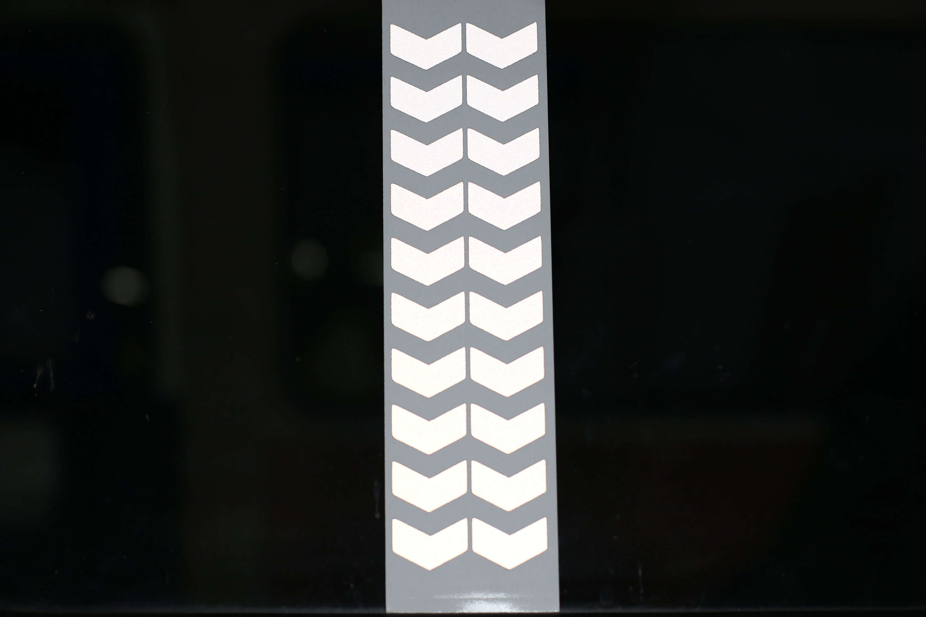 BLACK Reflective 1 Inch Chevrons x20 Die-cut Vinyl Stickers - Etsy