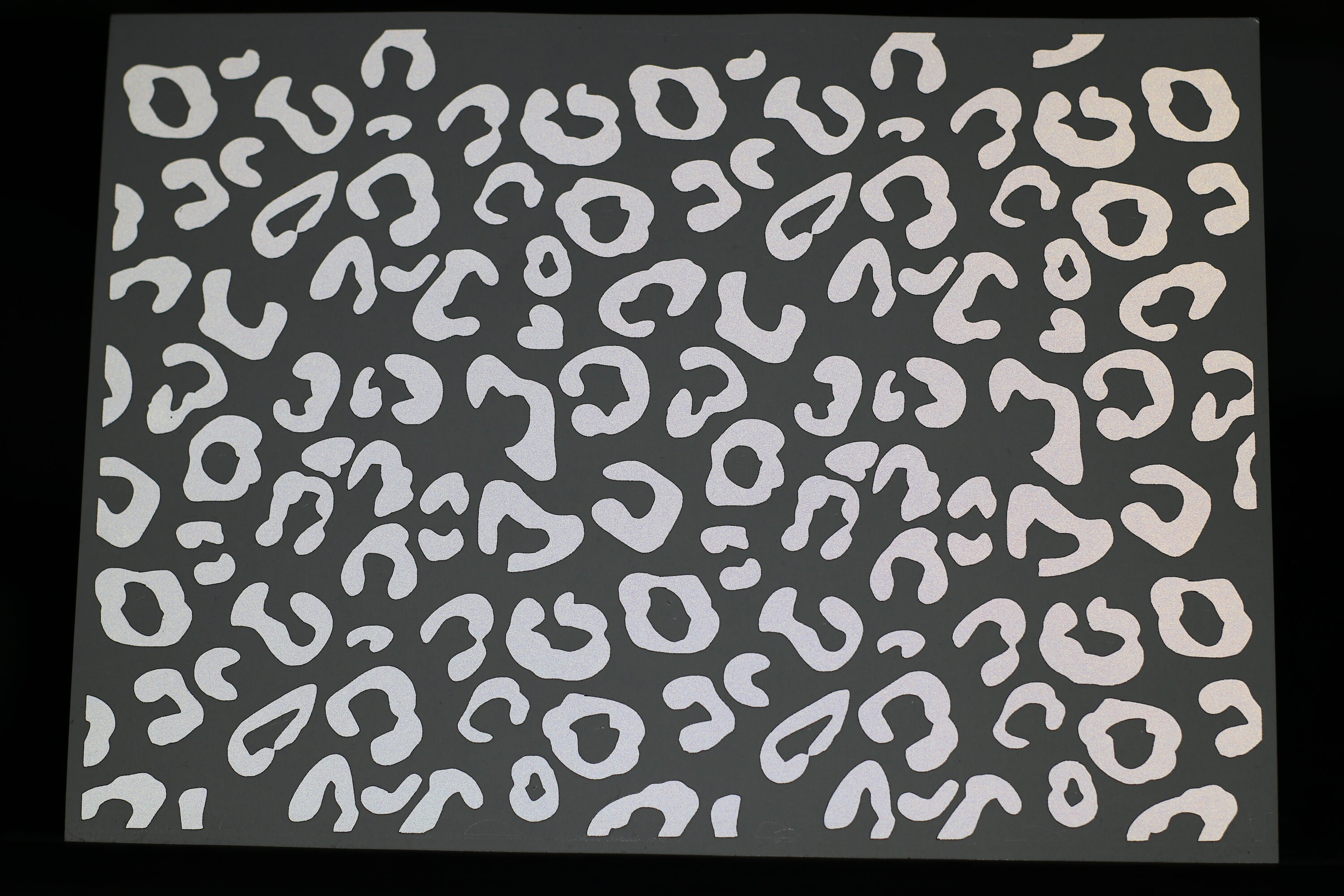 A4 Sheet REFLECTIVE Leopard Print Die-Cut Vinyl Stickers | Etsy