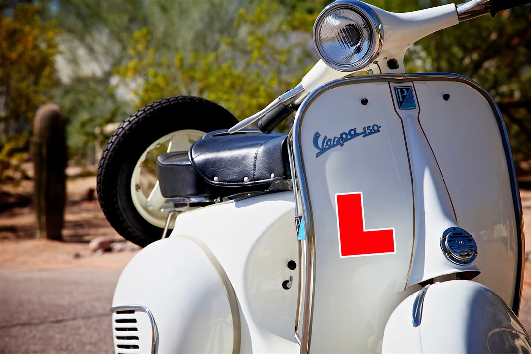 Minimalist Learner L Plates for Motorcycle Moped Scooter Quad Car Van ...