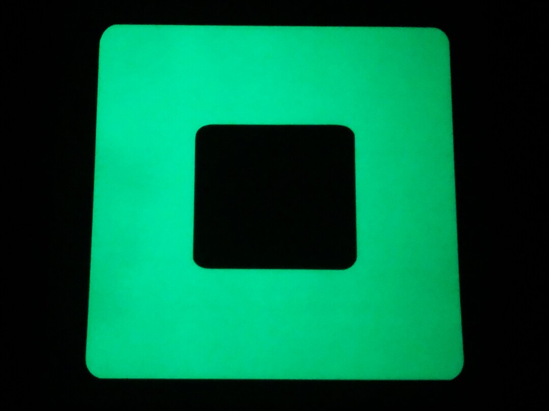 Glow in the Dark 2-gang Double Light Switch Surround Sticker - Peel and ...