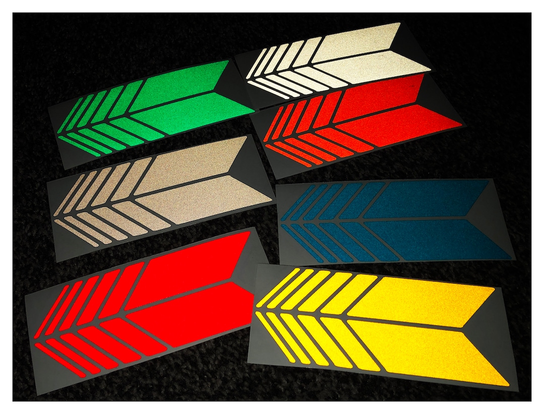 Veloviz Reflective Wing Mirror Stripes Die-cut Vinyl Cargo Bike ...