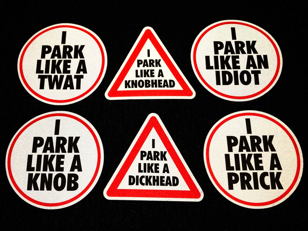 Bad Parking Reflective Car Sticker Ticket for Selfish Parkers - Etsy