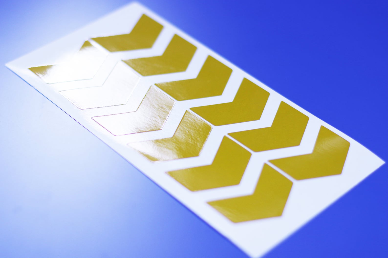 YELLOW Reflective 2 Inch Chevrons x12 Die-Cut Vinyl Stickers | Etsy