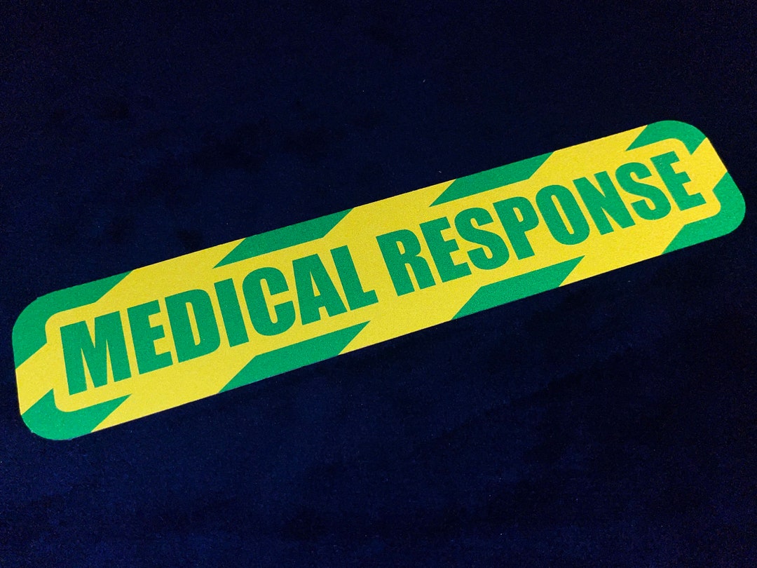 Reflective 30cm MEDICAL RESPONSE CHEVRONS Ambulance Medical Medic ...