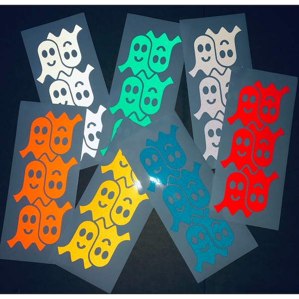 Reflective Ghost Decals - Etsy