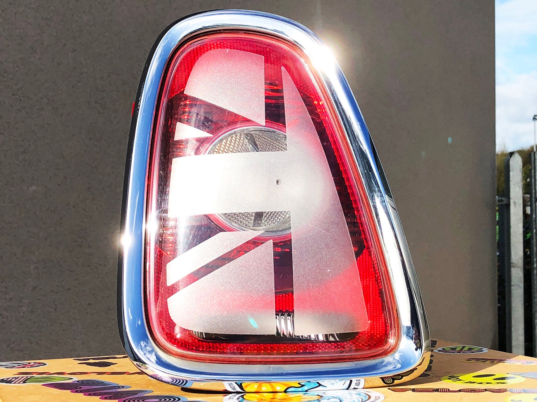 ETCHED Union Jack Rear Tail Light Cooper Accessory Stickers - Etsy