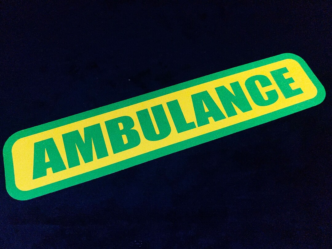 Reflective 30cm AMBULANCE BORDER Medical Medic Paramedic off Road ...