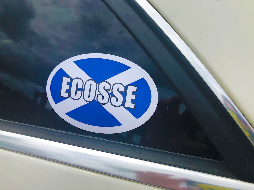 Ecosse St Andrews Flag Saltire Oval Car Sticker Decal for Car Truck ...