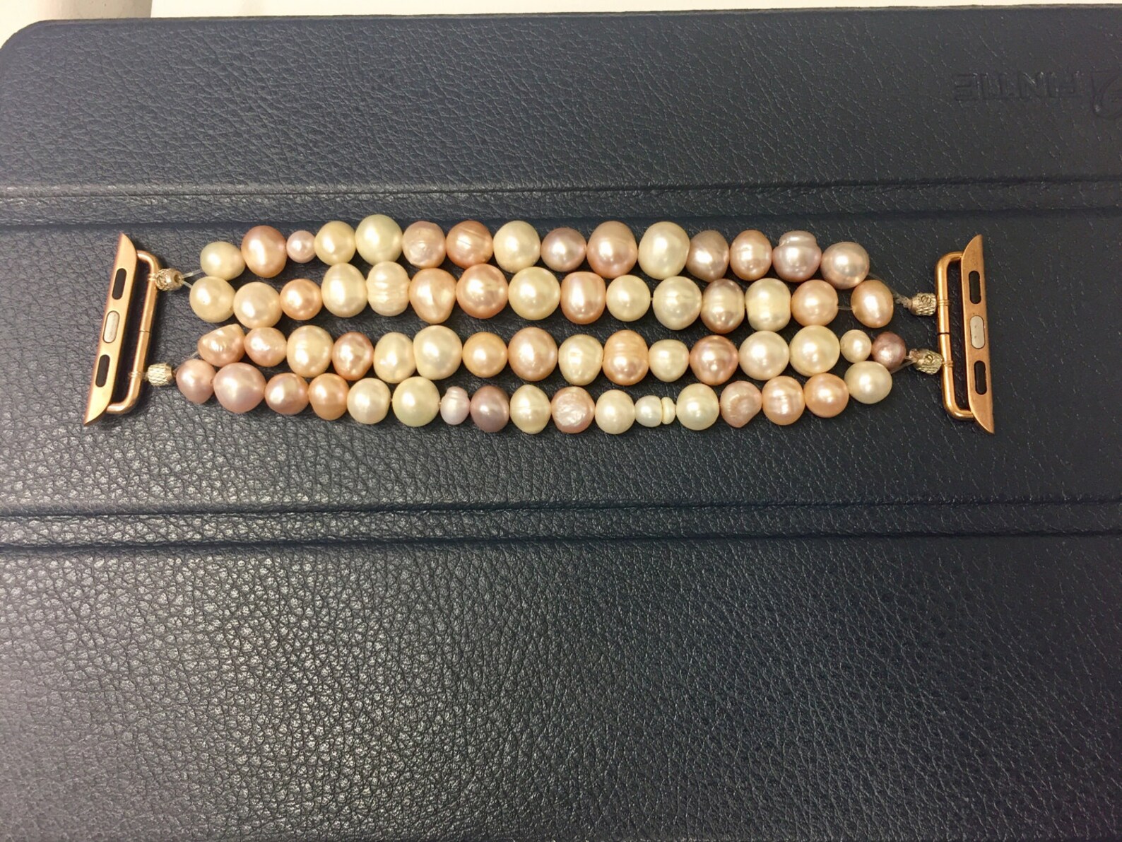 Apple Watch Iwatch Natural Freshwater Band - Etsy