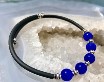 Police Thin Blue Line Bracelet Thin Blue Line Evil Eye - Etsy