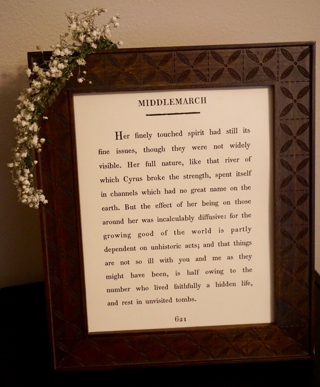 Poster Middlemarch Home Quote, George Eliot, Printable Art, Book Page ...