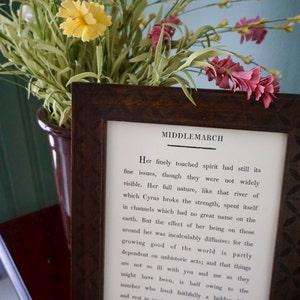 Medium Middlemarch Home Quote, George Eliot, Printable Art, Book Page ...