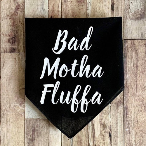 Bad Motha Fluffa Dog Bandana - Etsy Canada