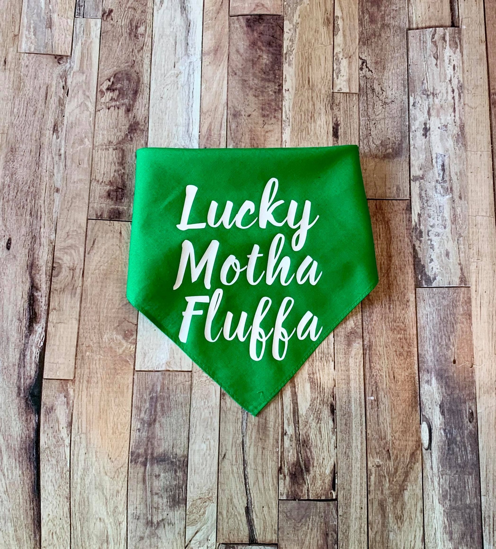 Lucky Motha Fluffa | St Patrick Day | Dog Bandana - Etsy